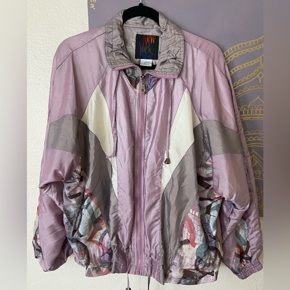 Jackets & Coats | Vintage Throwback Lavenderlilac Windbreaker Jacket ...
